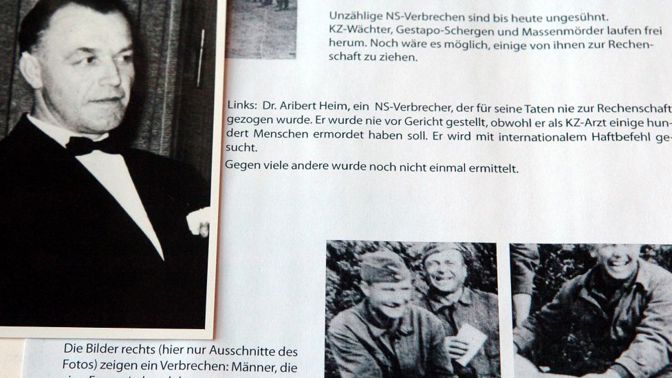 Galerie: Před 26 lety zemřel Aribert Heim — rakouský nacistický lékař ...